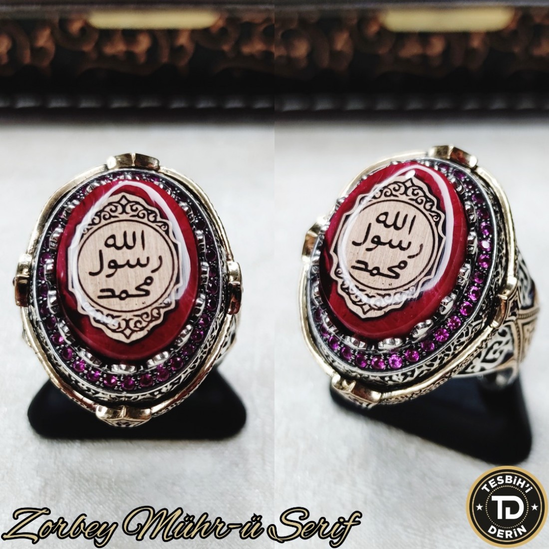 Mührü Şerif Gümüş Yüzük